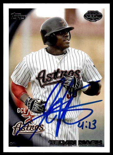 2010 Topps Pro Debut Baseball Telvin Nash Auto GCL Astros #277 Signed ...