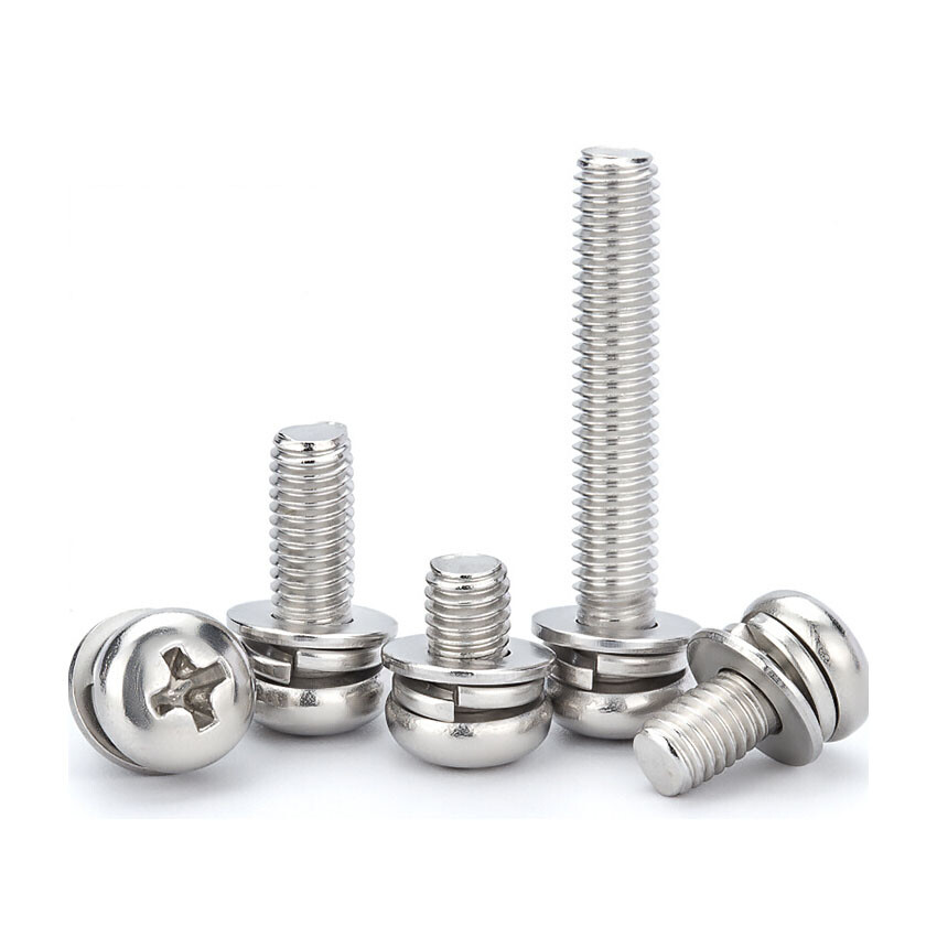 M2 M3 M4 M5 M6 M8 Pan Head Machine Screws Bolts With Washers A2 ...