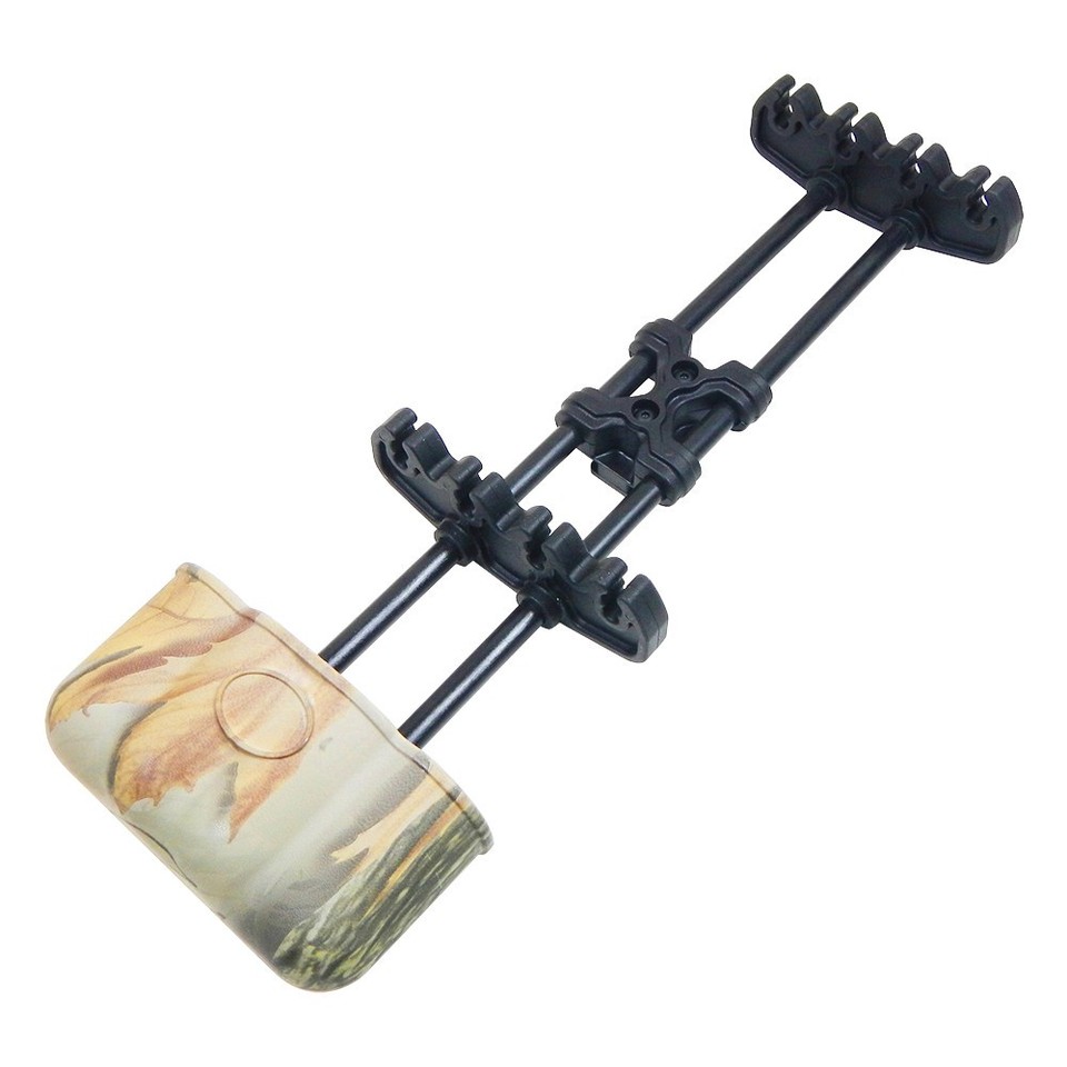 Black / Camo Camouflage 4-Arrow Quick Release Quiver Archery Compound ...