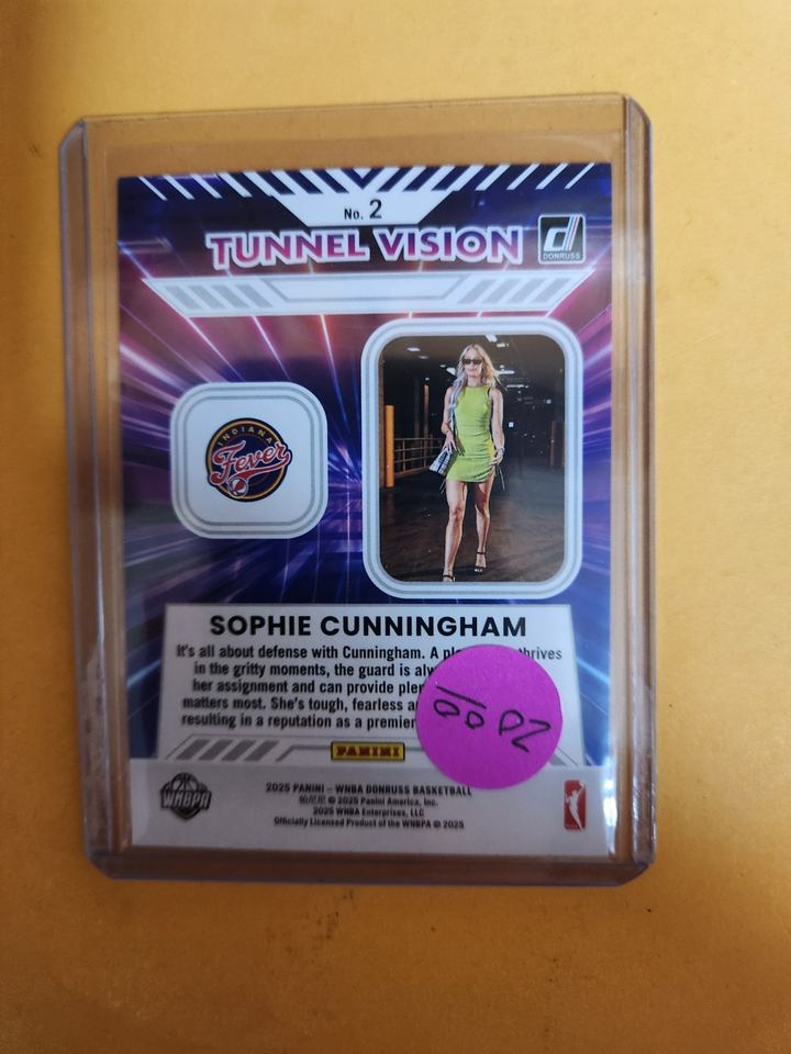 2025 Panini Donruss WNBA - Tunnel Vision Sophie Cunningham #2 Press ...