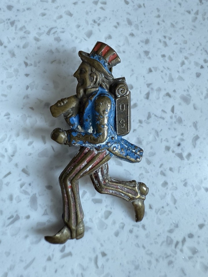 Antique Uncle Sam Pin Spanish America American War 1898 | eBay
