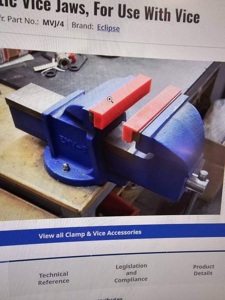 Eclipse Magnetic Vice Jaws 4 Inch - Rs 212-1687 | eBay UK