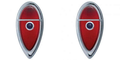Ford Hot Rat Rod Custom Truck Tear Drop Tail Light Blue Dot Lenses ...