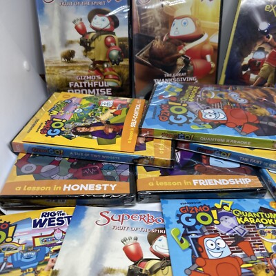 Superbook Gizmo Go DVD Lot of 9 And 4 Sing Along 13 Pcs | eBay