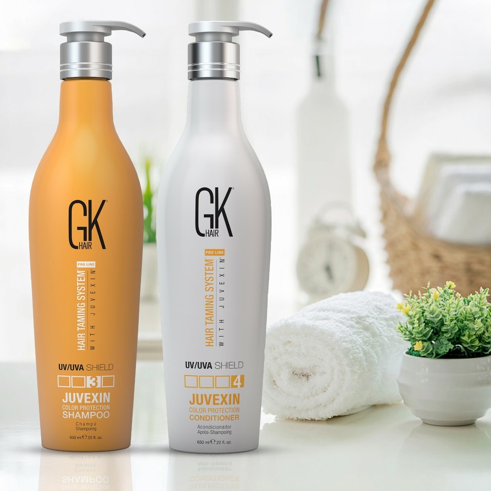 GK HAIR Care Shield Shampoo and Conditioner Set For Styling Dry Split ...
