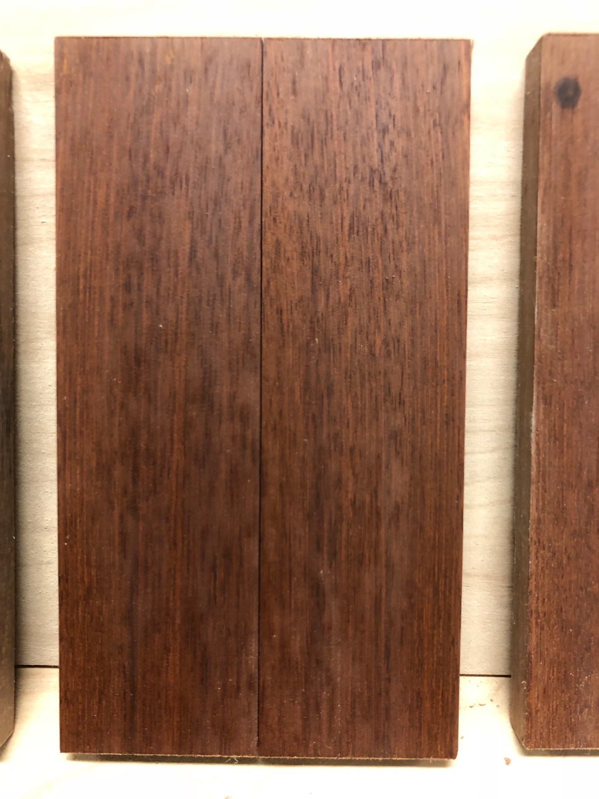 Red Marblewood Knife Scale/Pistol grip blank 1 5/8 x 5 3/4 x 3/8 S4S KD ...