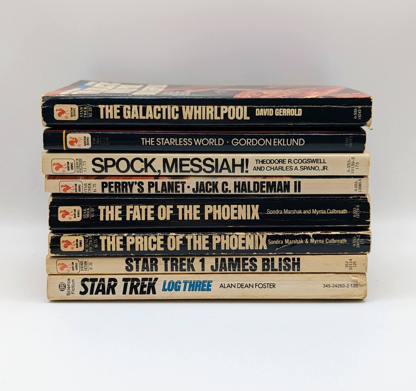 Lot of 8 Vintage Star Trek Bantam Paperback Books Spock, Messiah ...