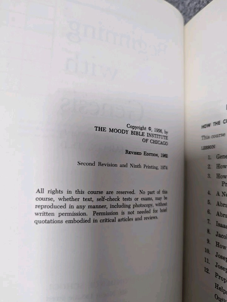 Moody Correspondence Course Lot by Alfred Martin Scriptures Exodus ...