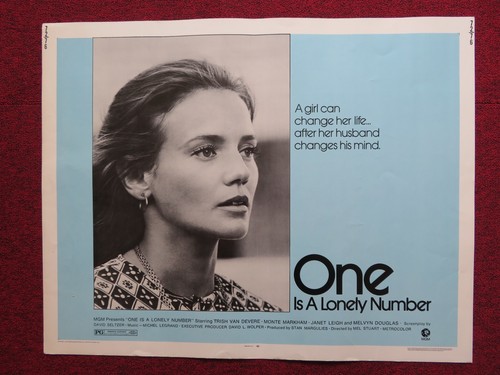ONE IS A LONELY NUMBER US HALF SHEET (22"x 28") POSTER TRISH VAN DEVERE ...