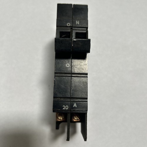 SQUARE D XO220 XO 20 AMP 240 VOLT DOUBLE POLE SKINNY CIRCUIT BREAKER ...