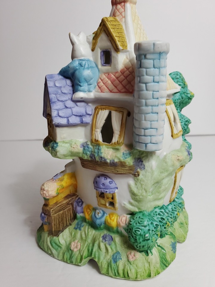 Porcelain Princes Bunny House Easter Jubilee Tree Hut Schoolhouse ...