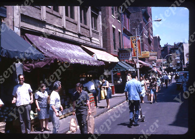 sl09 Original Slide 1966 Boston ? street scene storefronts 017a | eBay