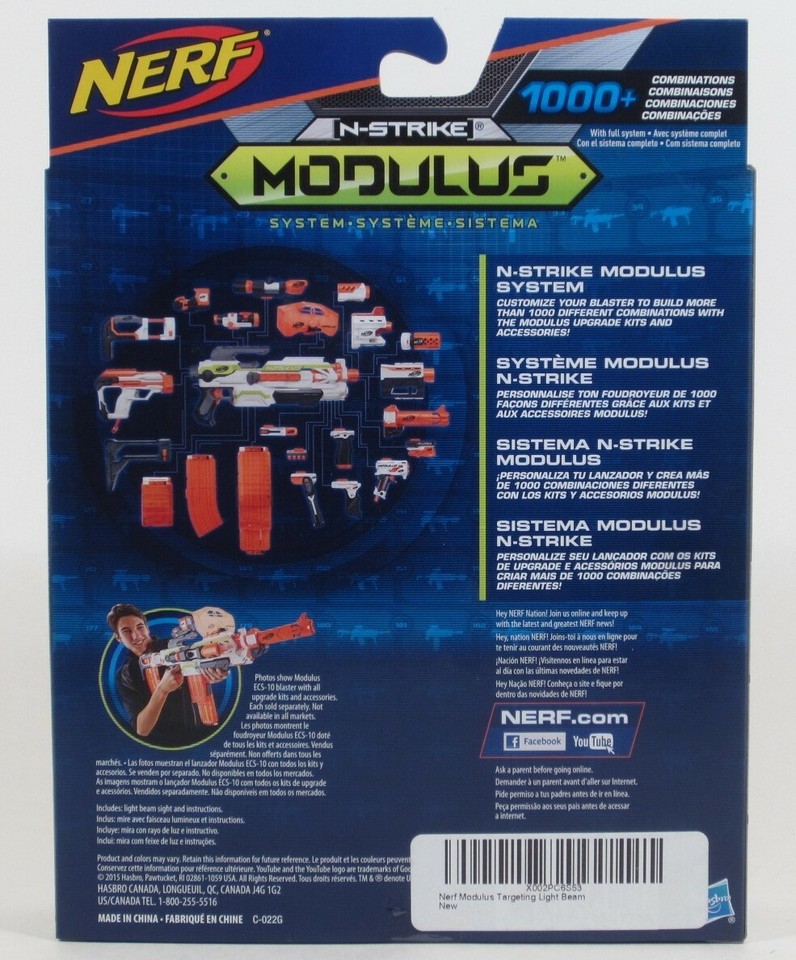 Nerf N-Strike Modulus - TARGETING LIGHT BEAM Green Upgrade Accessory ...
