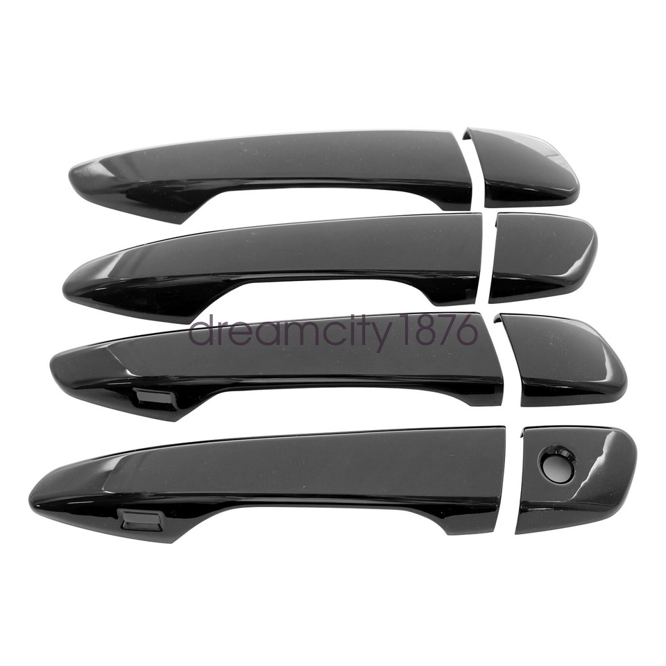 GLOSS BLACK DOOR HANDLE COVERS W/2 SMT KH new for LEXUS IS GS 2014-2020 ...