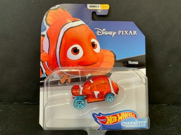Hot Wheels Disney Finding Nemo Character Cars Series 3 3/6 Fyv96 1 64 ...