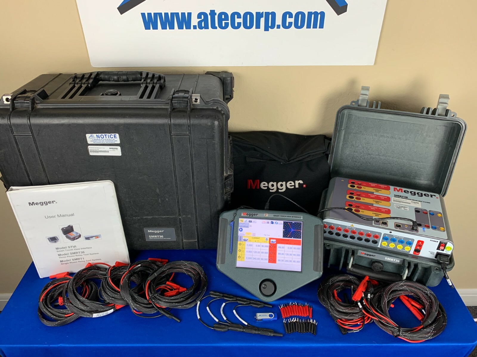 Megger SMRT36 Three Phase Relay Test Set w/ Smart Touch View Interface ...