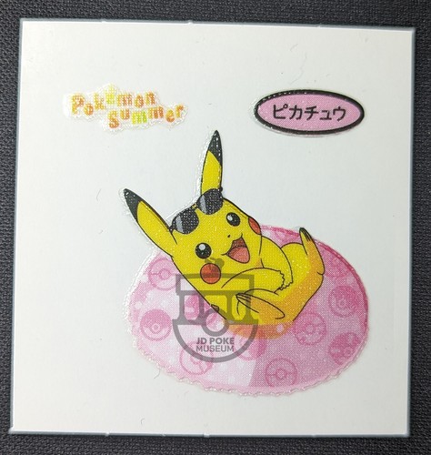Pokemon Summer Japanese Daiichi Pan Sticker - Pikachu on Floatie - NM ...