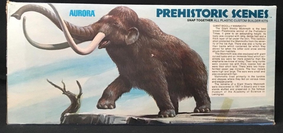 PREHISTORIC SCENES Aurora WOOLLY MAMMOTH Alterate Parts TRUNK + LEGS ...