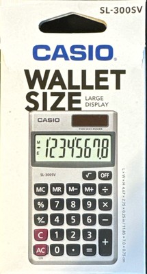 Casio Wallet Size Calculator –SL-300SV-New – Large Display 79767167813 ...