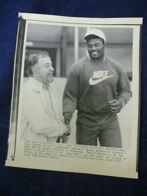 1987 NFL Strike NYG LB Lawrence Taylor East Rutherford Vintage Wire ...