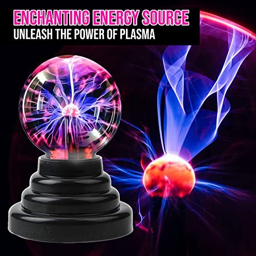 Plasma Ball Unique Gadgets & Diameter Nebula Plasma Toys Plasma Ball- 3 ...