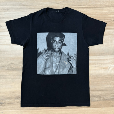 Vintage Cross Colors Men's Size M Tupac Shakur Graphic Tee Shirt Black ...