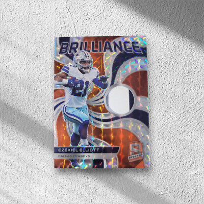 2022 Panini Spectra Ezekiel Elliott Brilliance Relic /10 Patch #BRL-EZE ...