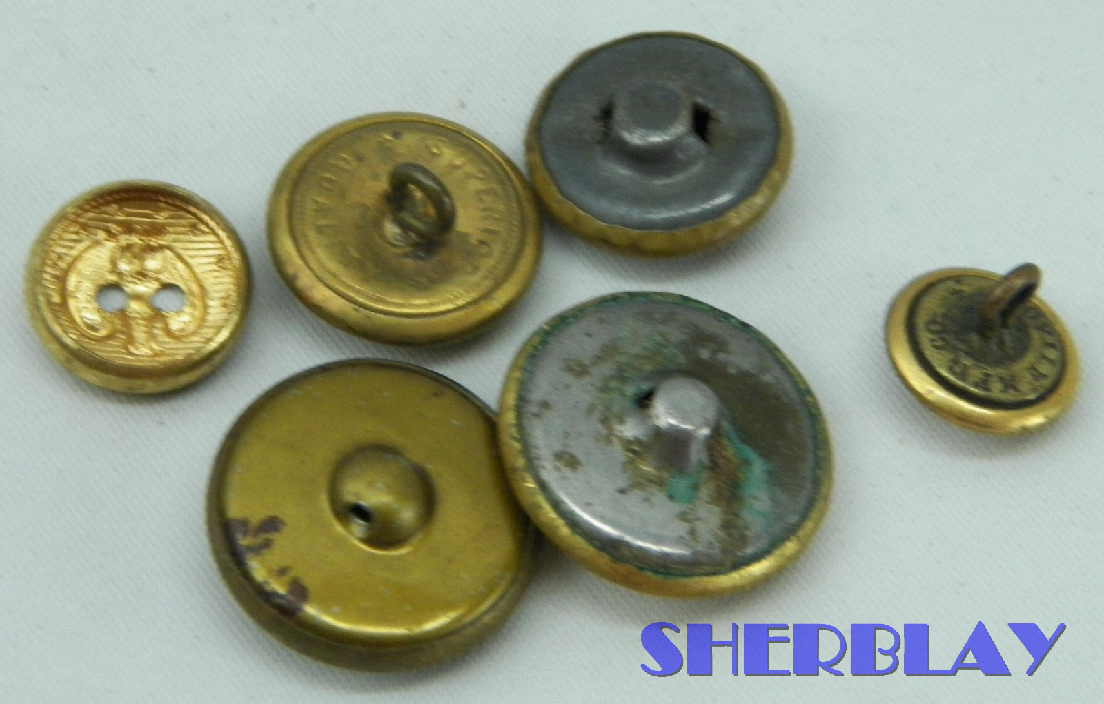 SWEET VINTAGE LOT OF 6 NAVY MILITARY UNIFORM METAL BUTTONS | eBay