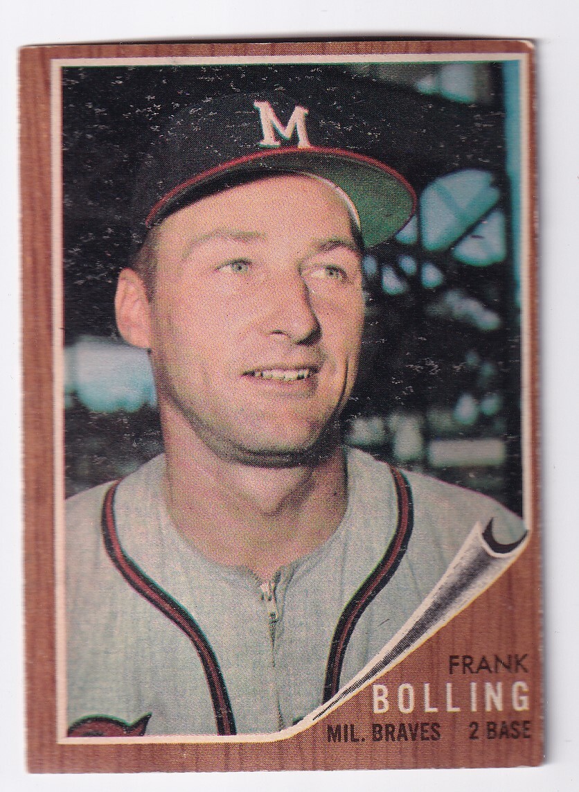 Frank Bolling 1962 Topps Baseball Card # 103 Set Filler | eBay