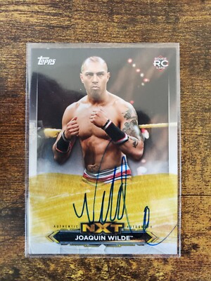 2020 Topps WWE NXT JOAQUIN WILDE Autograph Rookie Card (RC) #A-JW | eBay