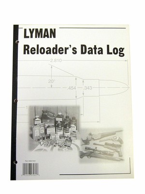 Lyman Reloader's Reloading Data Log Book - Softback - 9847261 ...