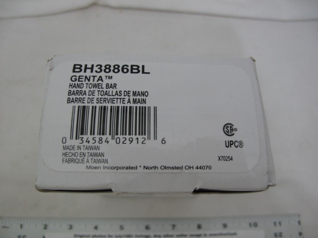 Moen Genta Towel Bar in Matte Black BH3886BL for sale online | eBay