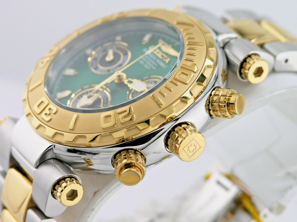 NEW INVICTA 25804 SUBAQUA NOMA I SWISS CHRONOGRAPH GREEN DIAL WATCH ...