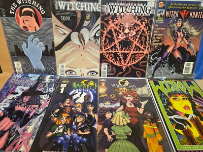 8 WITCHES/HORROR COMICS; DC THE WITCHING, MARVEL THE WITCH HUNTER ...