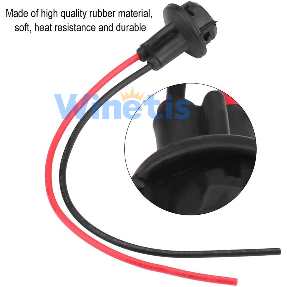 Universal Pigtail Wire Female Socket 194 Harness License Plate Tag ...