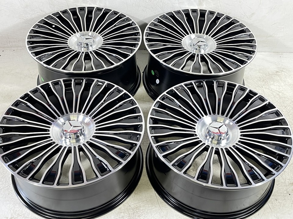 20" Wheels Fit Mercedes Benz AMG G Class E S G Maybach Style Machined ...