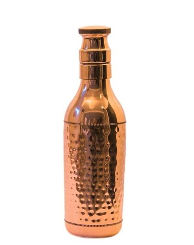 Handmade Pure Copper Champion Water Bottle 1.5ltr for Ayurvedic Health ...
