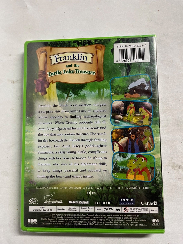 Franklin and the Turtle Lake Treasure (DVD, 2007) Animation Kids Movie Film 26359403521 | eBay