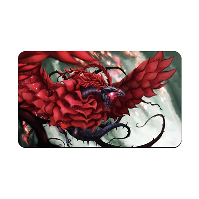 Black Rose Dragon Playmat and Mousepad | 24x14 | Non Slip | YGO | TCG ...
