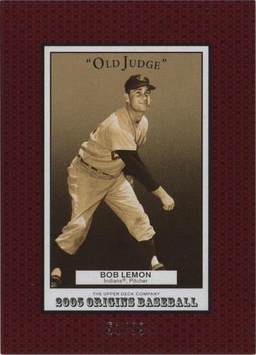 2005 Upper Deck Origins - Old Judge Bob Lemon #135 Red /99 for sale ...
