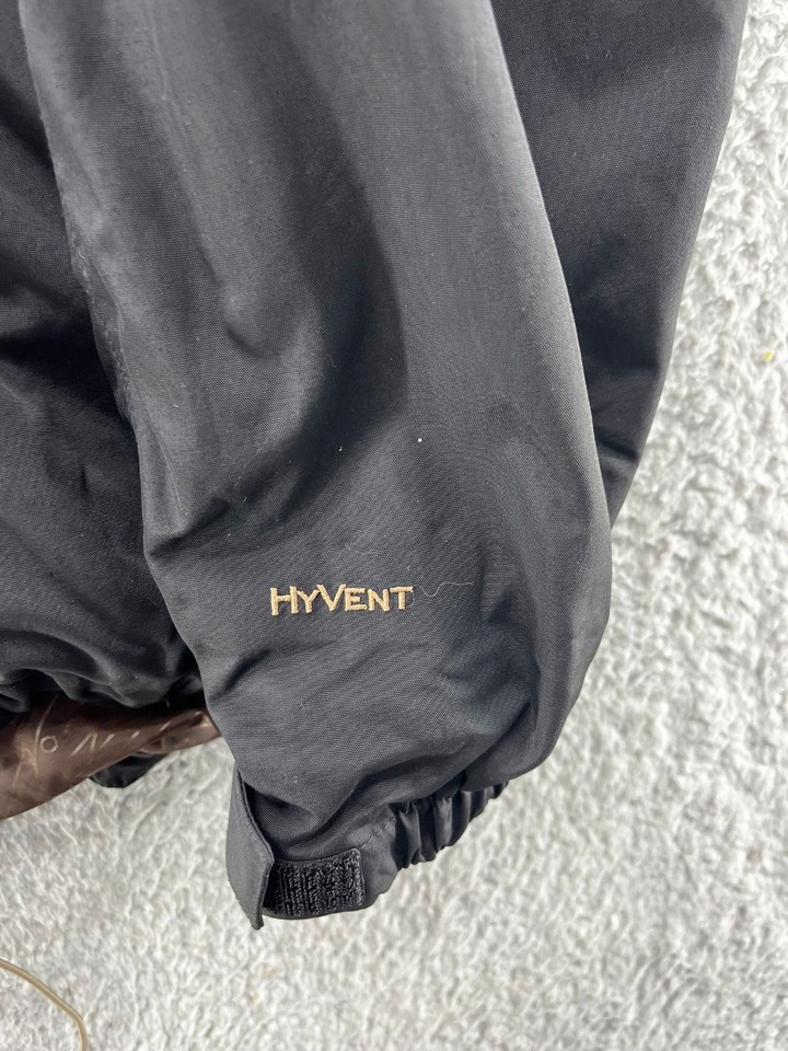 The North Face HyVent Waterproof Hooded Jacket Men’s Size Large Black Outdoor | eBay
