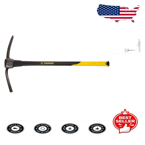 5-Pound Pick Mattock with 36-Inch Fiberglass Handle for Tough Gardening ...