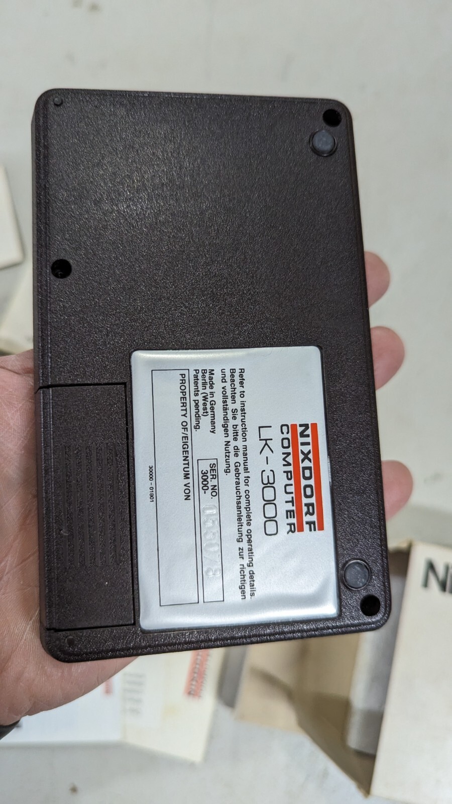 Vintage Nixdorf # LK-3000 Computer In Original Box | eBay