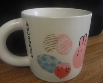 Starbucks Easter Coffee Ceramic Mug Cup Bunny Rabbit Egg Spring ..2019 ...
