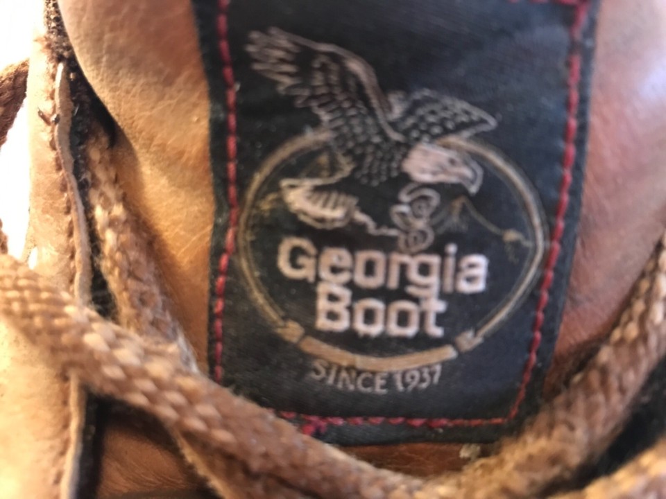 Georgia Boot Shoe Chukka Work Soft Toe US 11.5W GB1222 Brown | eBay