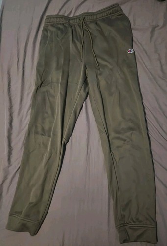 BRAND NEW Champion Sweatpants Fleece Moss Army Green Joggers Mens Size ...