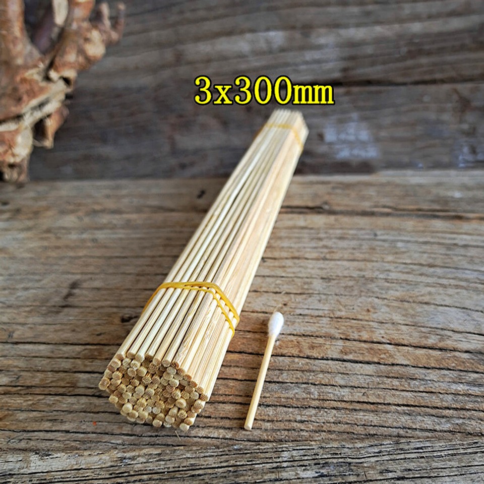 10Pcs Round Nan Bamboo Sticks Rectangle Rod Model DIY Handcrafts Craft ...