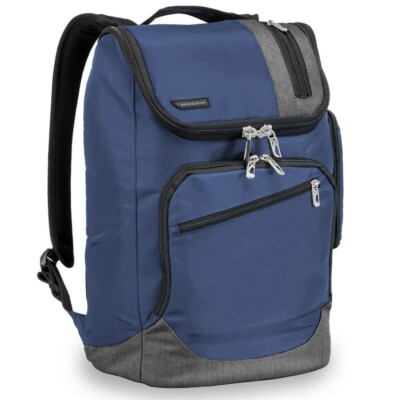 Briggs & Riley BRX Excursion Work Blue Backpack Travel Work Commuter ...