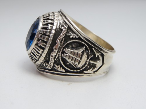 SILVER 925 , RING , UNITED STATES , USCG , Coast Guard , RING , US SIZE ...