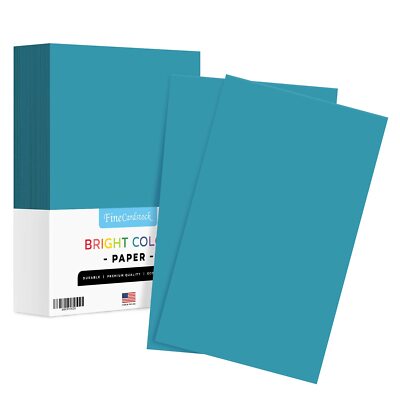 8.5 x 14 Cerulean Blue Bright Color Paper, Legal Size, 24lb Bond, 500 ...